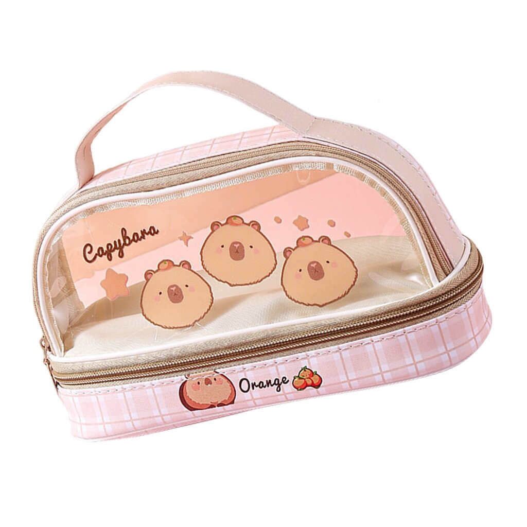 Пенал Прозрачная Сумка Для Карандашей Чехол Для Ручек Мультфильм Capibala Сумка Для Ручек Чехол Для Карандашей