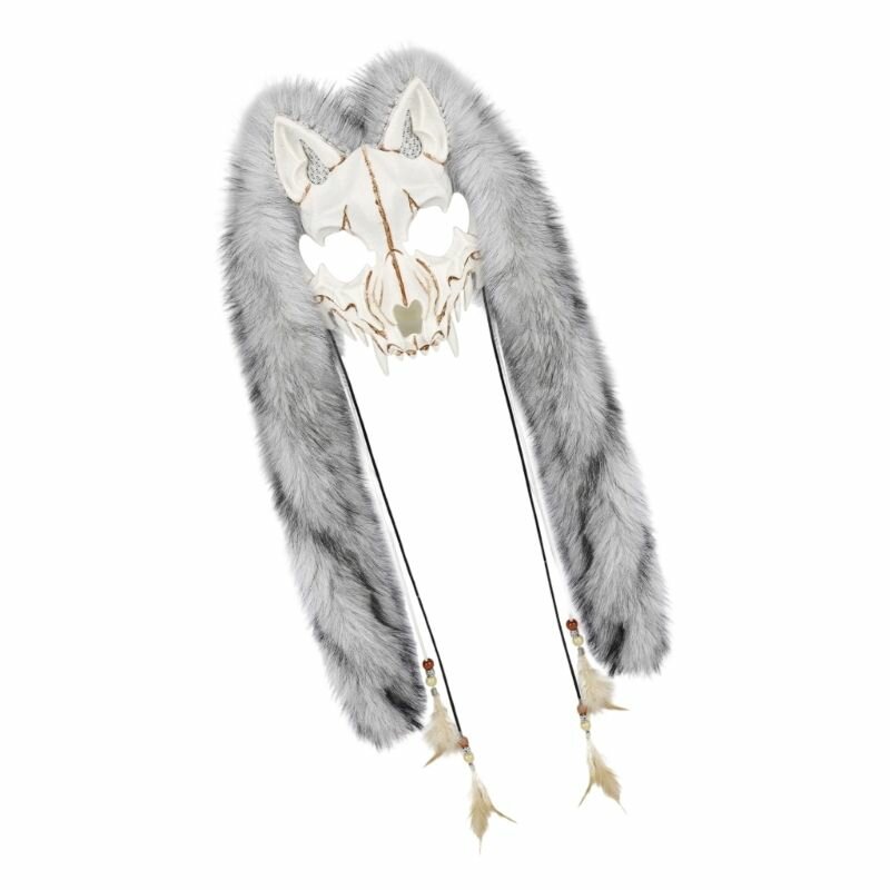 Маска оборотня Viking COS FOX-Темно-серая