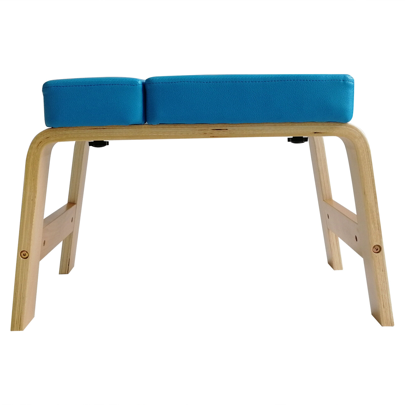 Твердая деревянная портативная стойка для йоги, скамейка для тренировки баланса, стул для фитнеса, аксессуар для фитнеса, синий