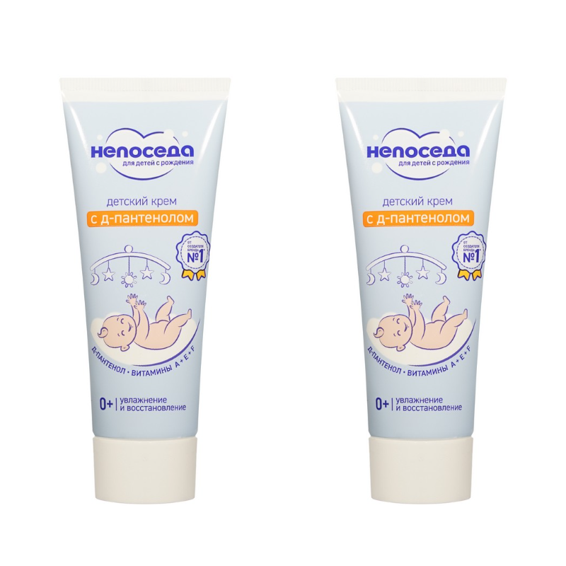 Крем непоседа для тела с Д-пантенолом детский, 75 мл, 2 штуки