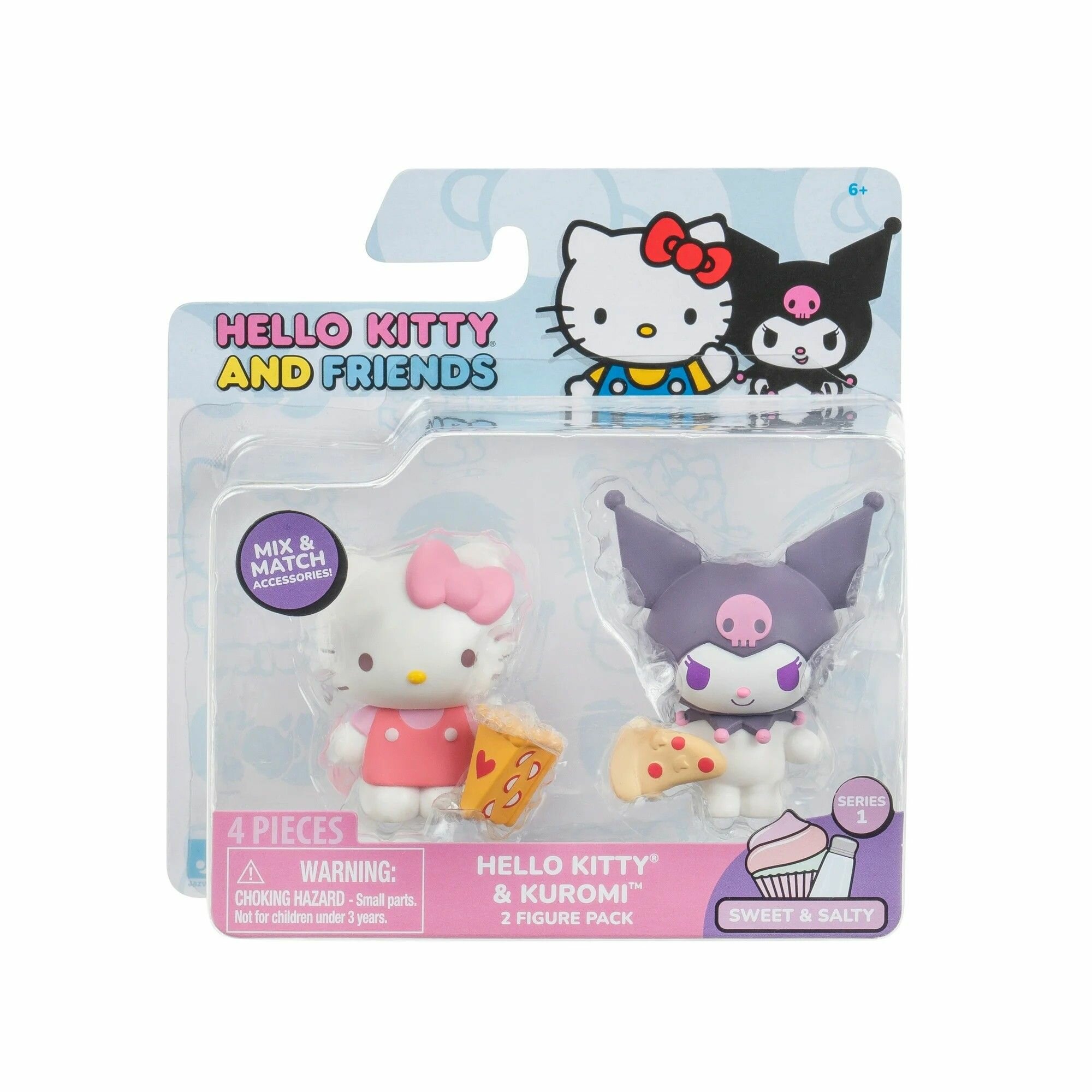 Hello Kitty and Friends 2 Figure Pack / Коллекционный игровой набор для девочек с 2 мини-куклами для подарка на день рождения от 6 лет и старше, Хелло Китти