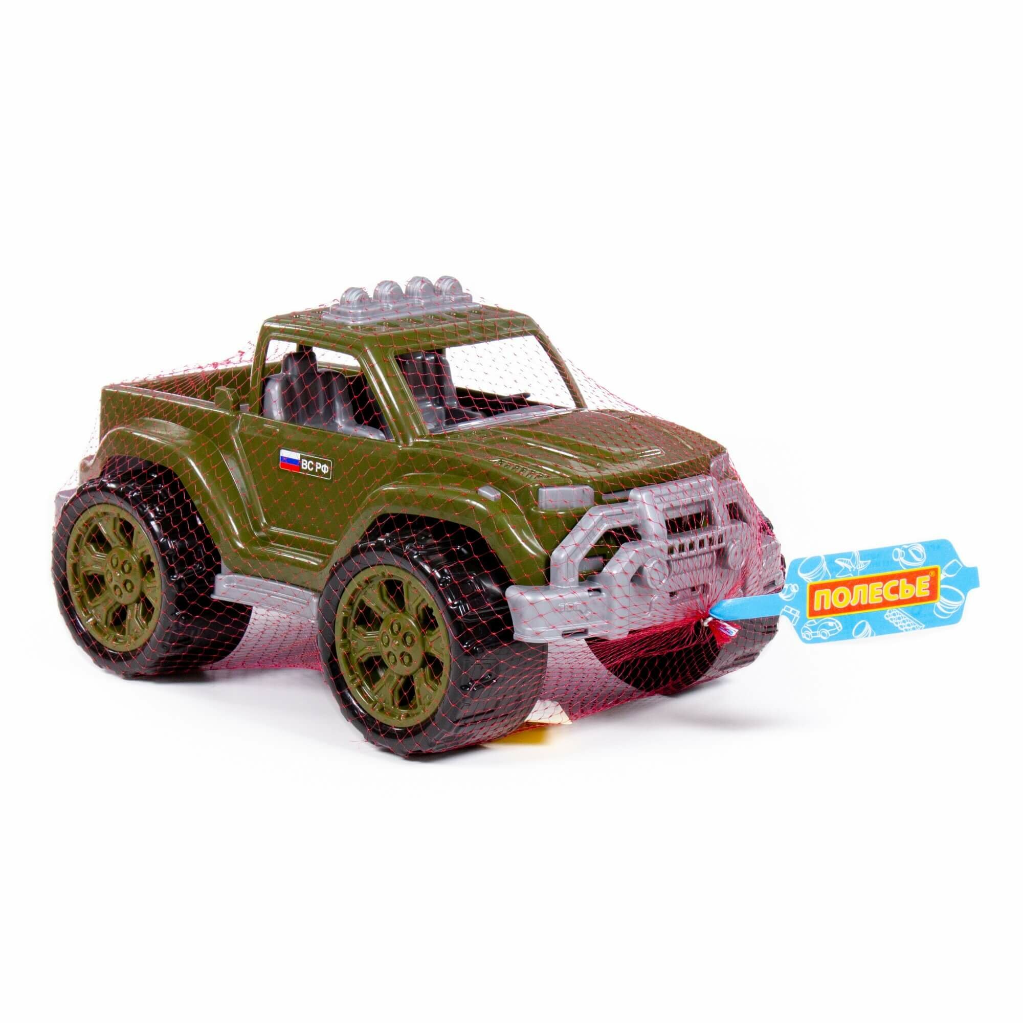 Машина Полесье "Легион", военная, простая, с открытым багажником, без питания