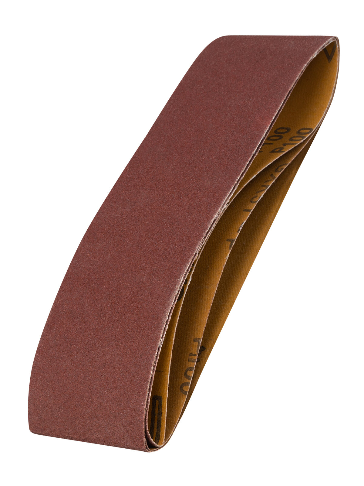 Лента шлифовальная бесконечная 75х533 мм Matrix, P100, 3 штуки, оксид алюминия, абразивная лента для ЛШМ, 74284