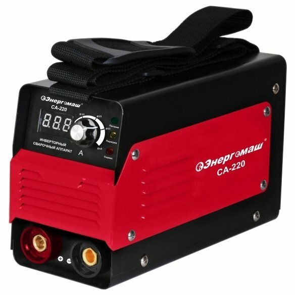 Сварочный инвертор Энергомаш СА-220 Напряжение - 170-250 В Тип сварки - MMA Минимальный ток сварки (MMA) - 20 А