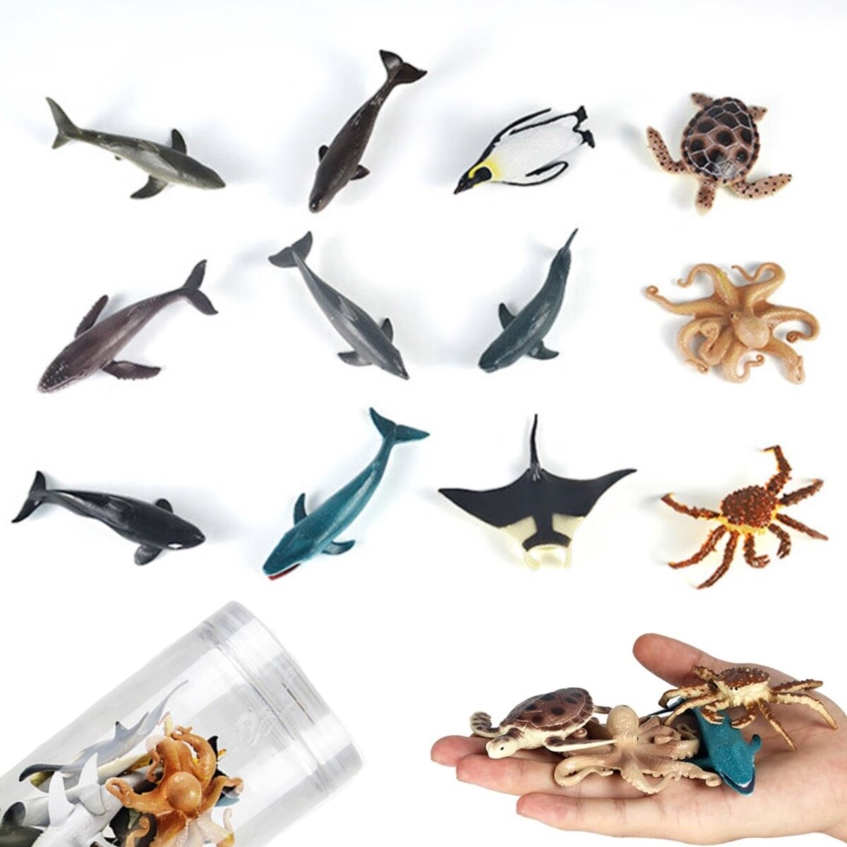 Игровой набор RECUR Обитатели океана, туба