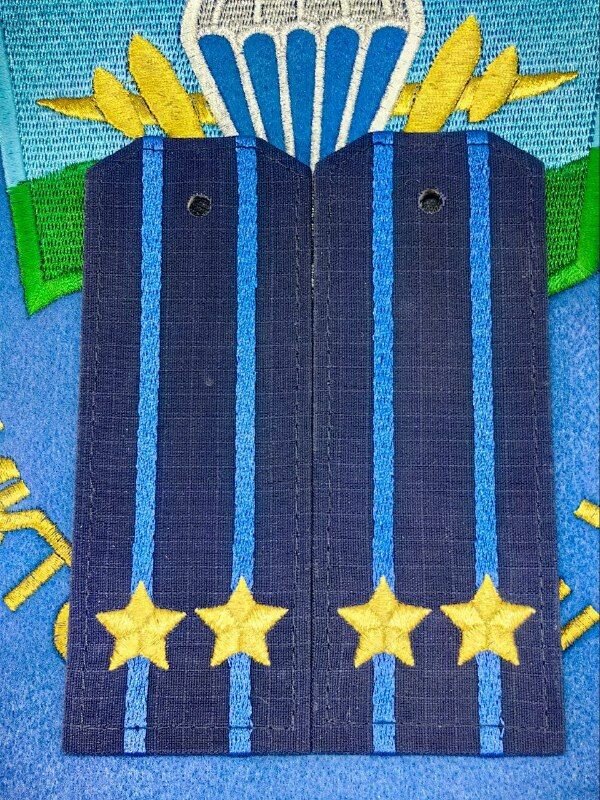 Погоны ВКС/ВДВ/ВВС на офисную форму подполковник пластик