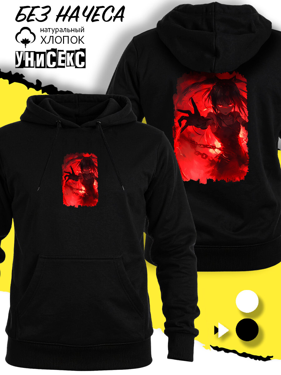 Худи Толстовка свитшот с девушкой аниме