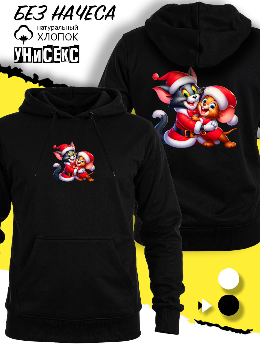 Худи Толстовка свитшот с Томом и Джерри Tom and Jerry