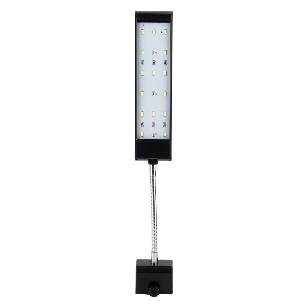 Светодиодная лампа для аквариума с зажимом 7W 18-LED, регулируемая яркость, для аквариумов и рыбных резервуаров