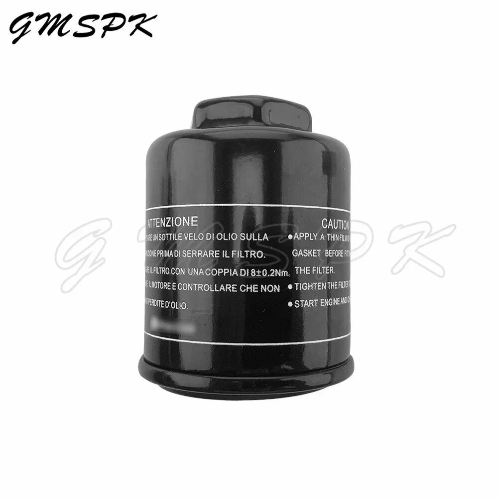 Масляный фильтр двигателя мотоцикла подходит для Piaggio Vespa GTS 300 GTV 250 125 50 LX LXV S Special X7 X8 X9 X10 GT 150 200 350 MP3 GTX, Черный