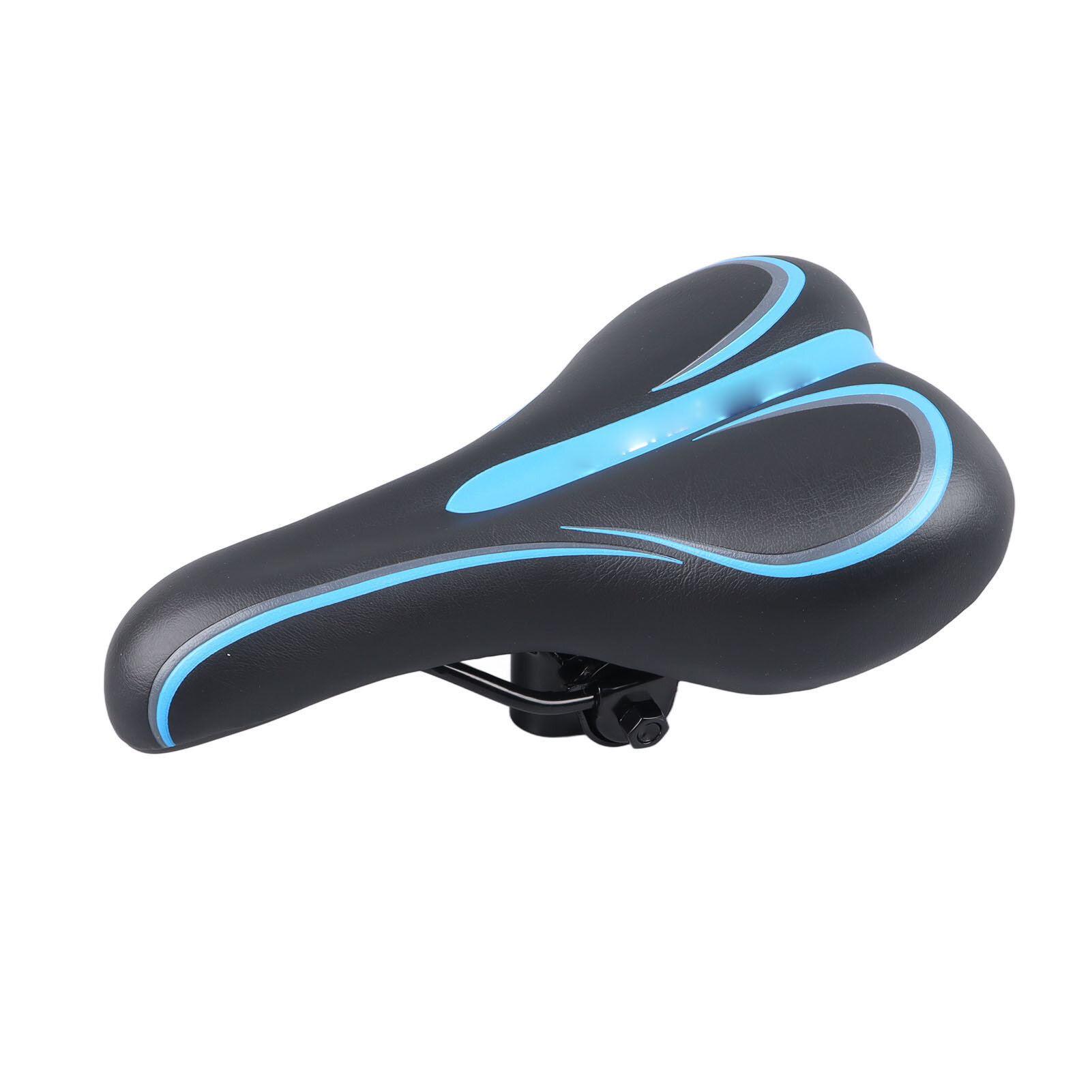 Седло для шоссейного велосипеда для мужчин и женщин, сменное амортизирующее мягкое велосипедное сиденье, черно-синее, удобное для длительной езды