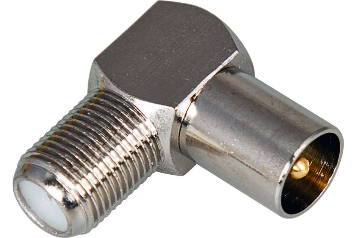 Переходник Rexant 05-4311 гнездо F - штекер TV угловой (03-153)