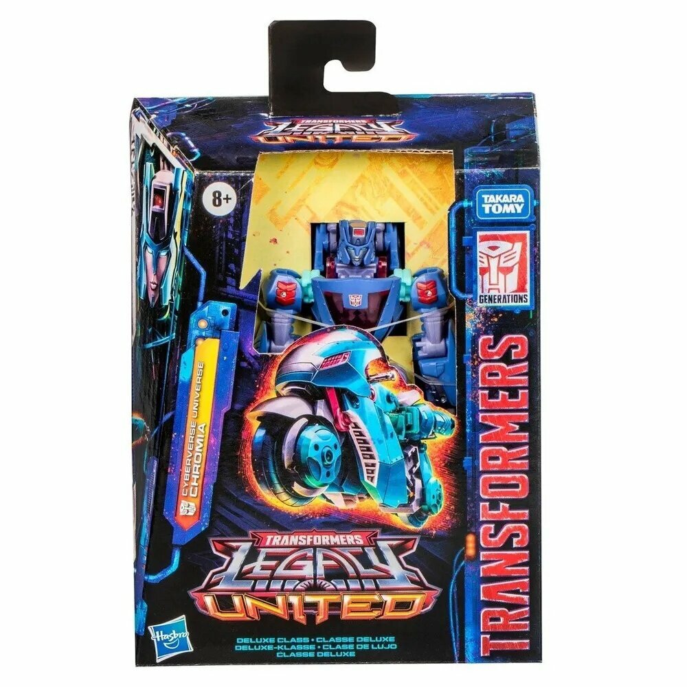 Трансформеры игрушки Hasbro Transformers Legacy United Deluxe Class Cyberverse Universe Chromia (14cm) F8532