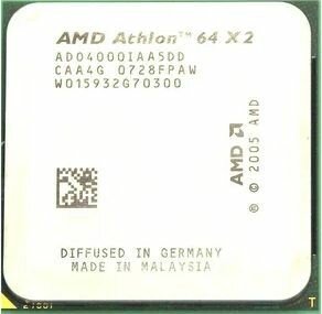 Процессор AMD Athlon 64 X2 4400+ (ADO4400IAA5DO) OEM - AM2, 2 х 2300 МГц, L2 - 0,5 МБ, L3 - нет, 2хDDR2-800 МГц, TDP 65 Вт