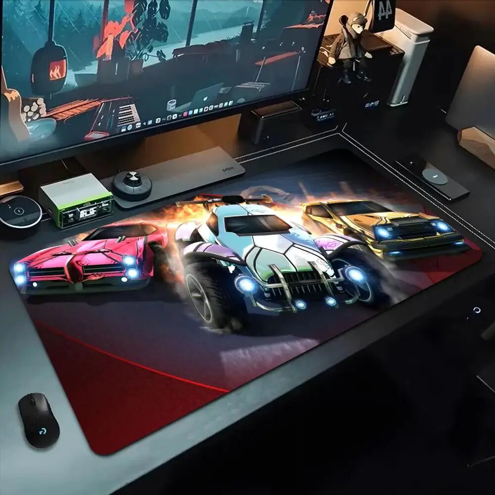 Коврик для мыши Rocket League 500X1000 мм, большой игровой коврик для мыши Gamer XL, резиновый коврик для клавиатуры отаку, коврик для ноутбука, стола, BLACK-6, 800x400x3mm