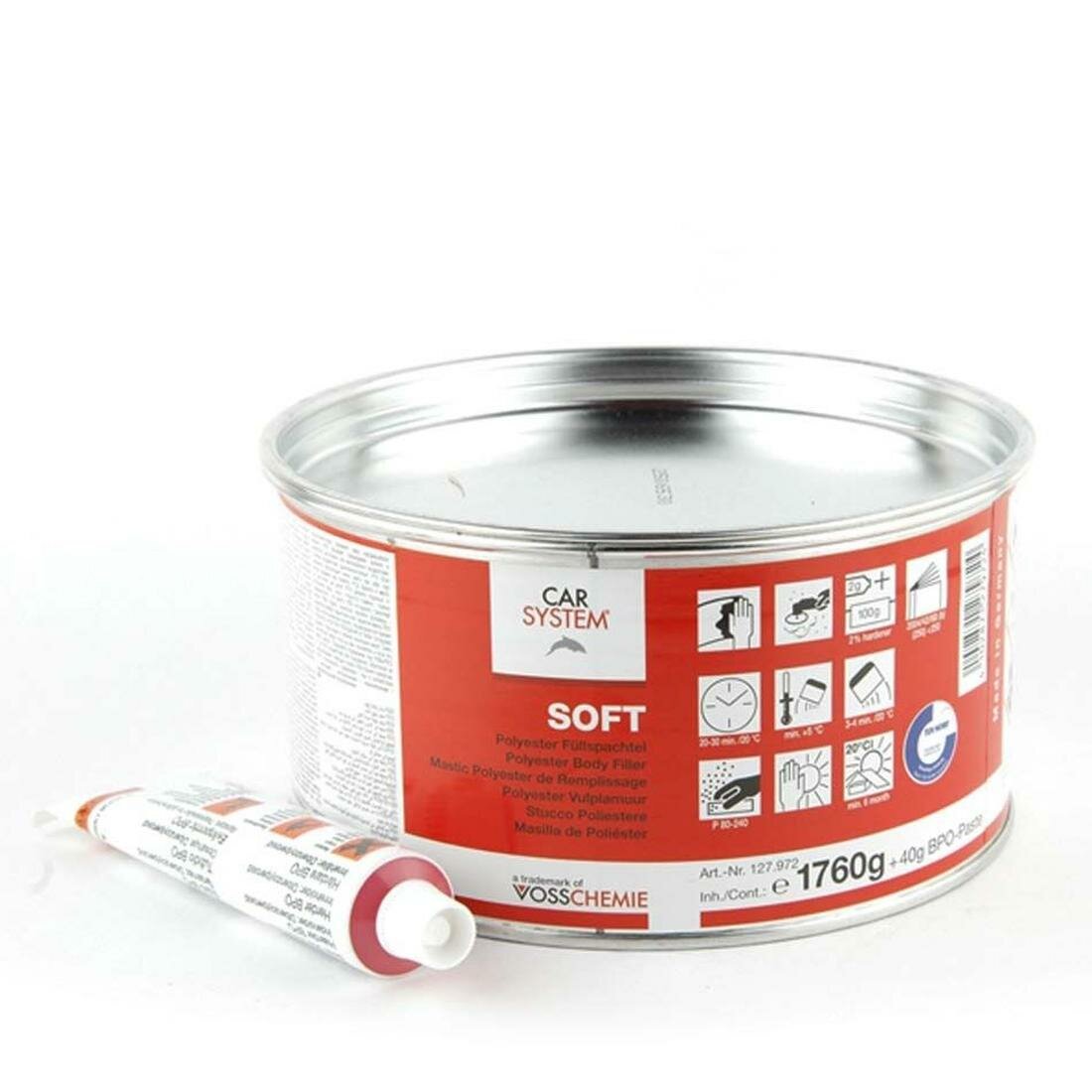 Шпатлевка Carsystem универсальная Soft 1,8кг.
