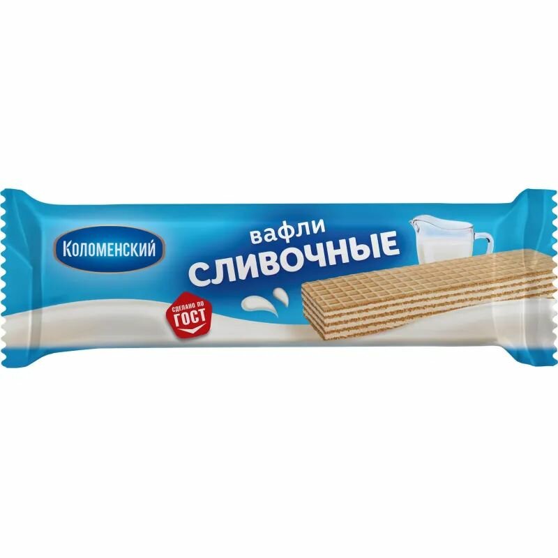 Вафли Сливочные традиционные Коломенский, 20 г, 154 шт./уп.