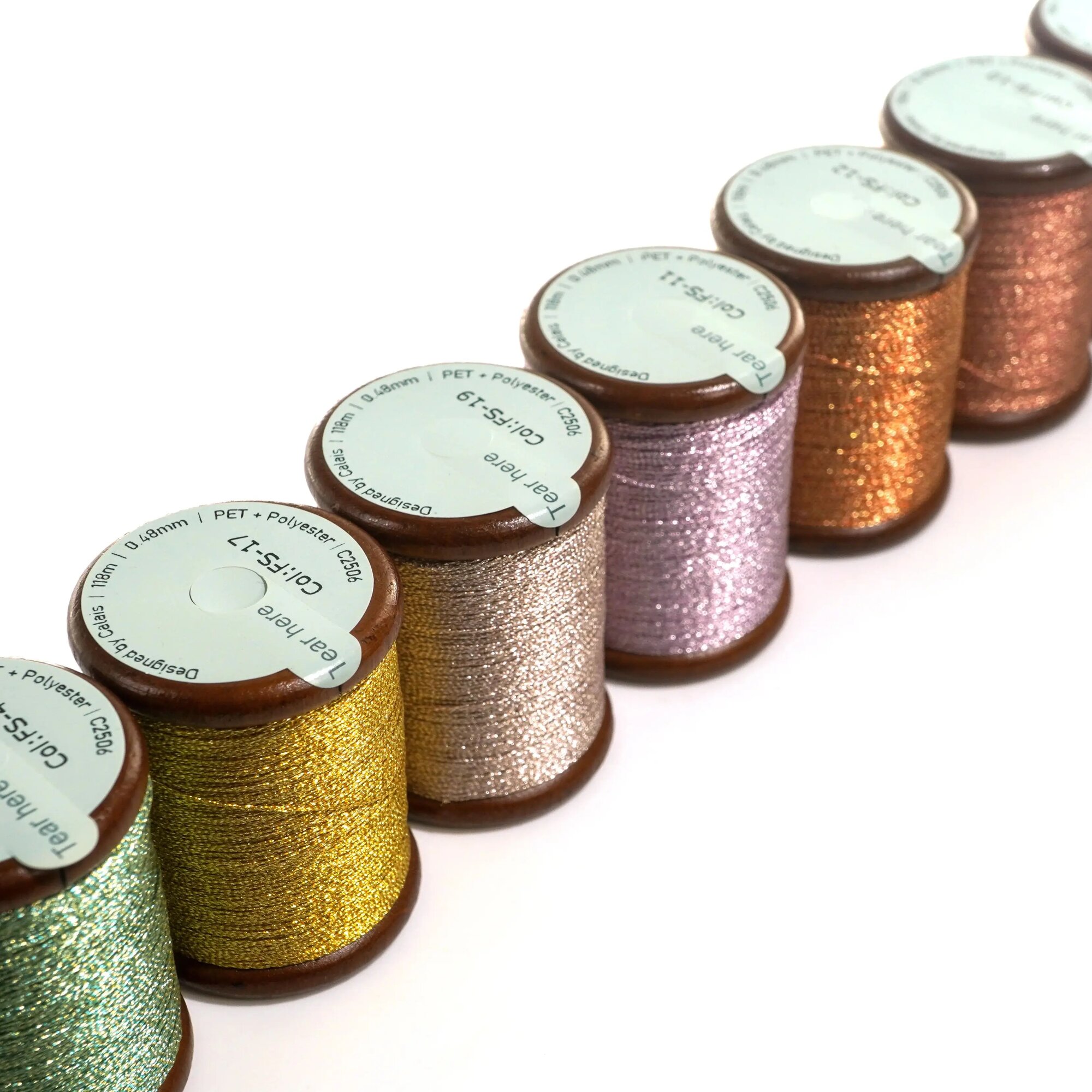 Calais FS металлическая нить для вышивки 4-х нитка