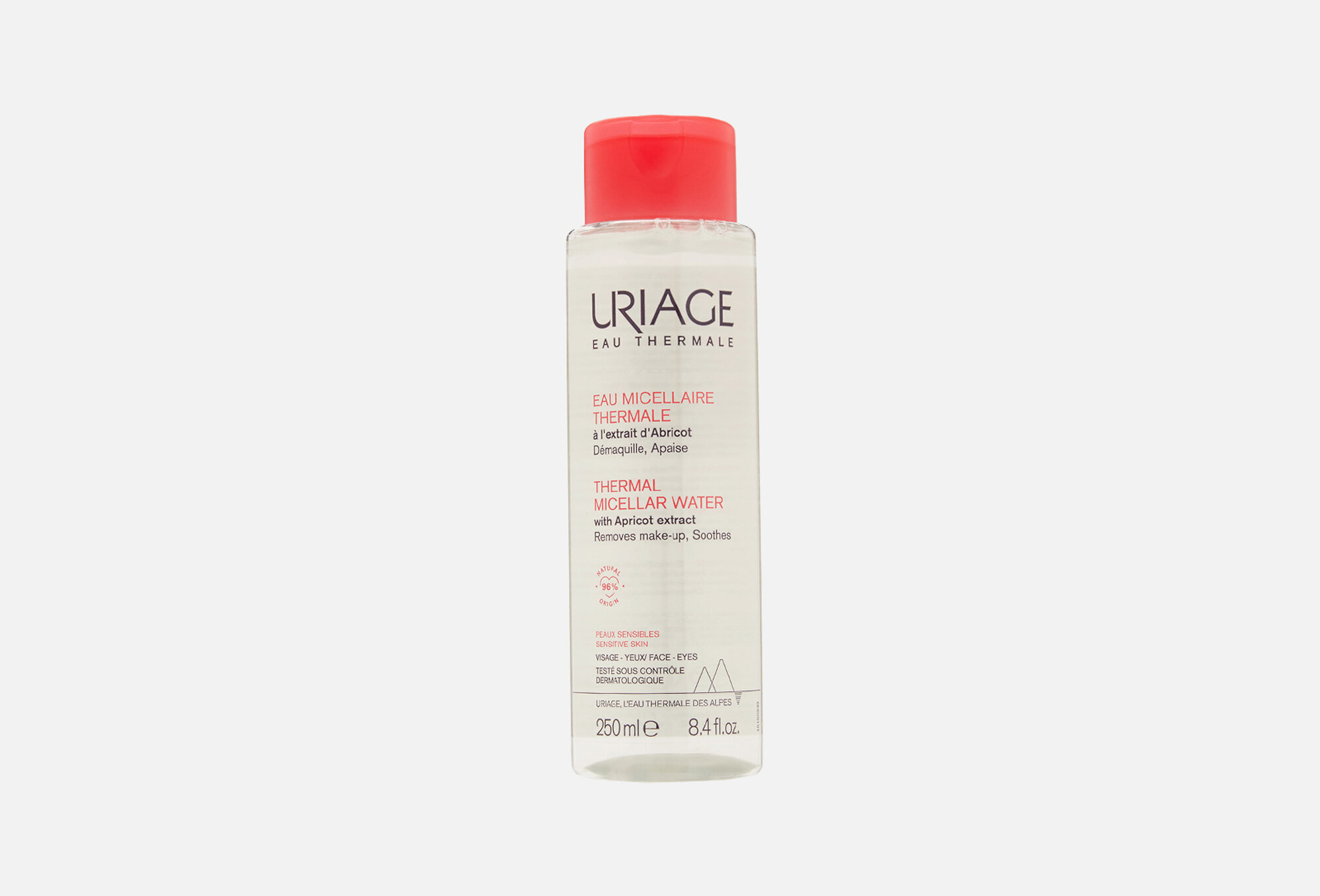 Очищающая мицеллярная вода для чувствительной кожи URIAGE THERMAL MICELLAR WATER REMOVES MAKE- UP. SENSITIVE SKIN 250 мл