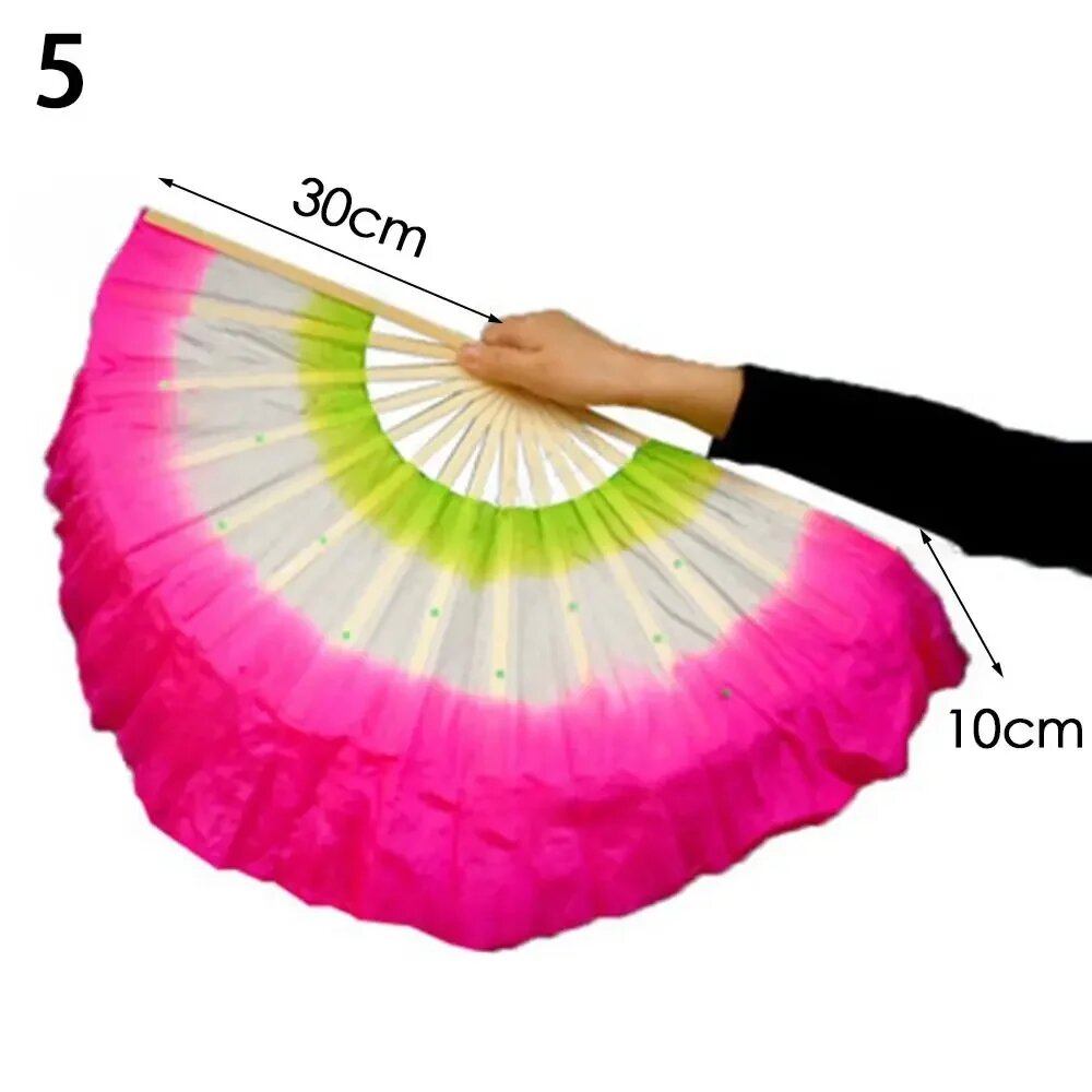 Бамбуковый веер для танца живота 40 см Розовый, 5