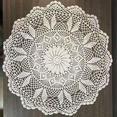 Винтажная вязаная скатерть из хлопка JUNWELL