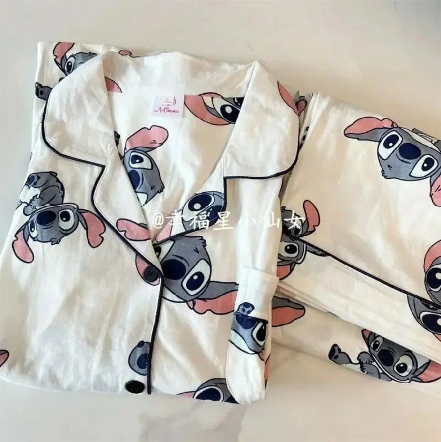 Пижама MINISO Stitch, размер L, 52,5–60 кг, женская домашняя одежда