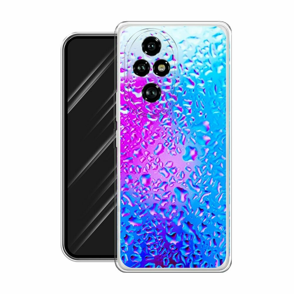 Чехол на Honor 200 Pro / Хонор 200 Про с принтом "Капли на стекле" — фото 1