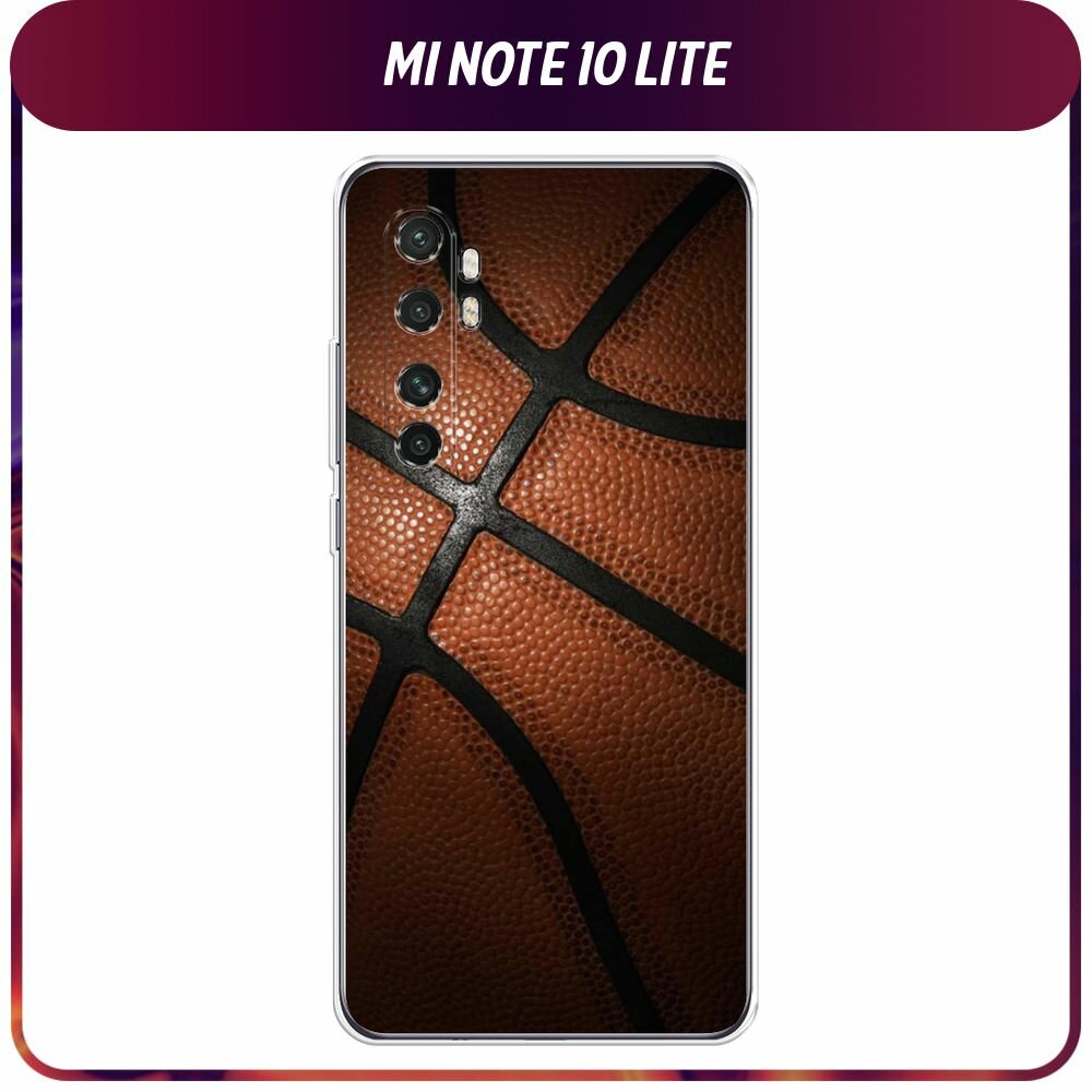Чехол на Xiaomi Mi Note 10 lite / Сяоми Ми Нот 10 лайт с принтом "Баскетбольный мяч"