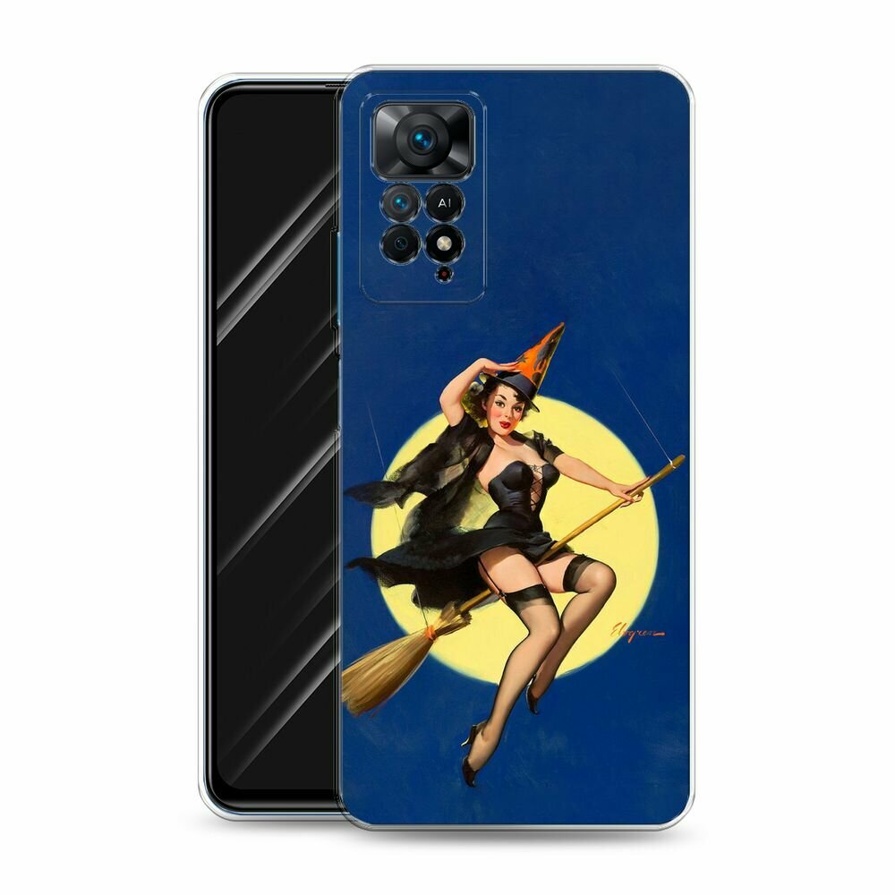 Чехол на Xiaomi Redmi Note 11E Pro / Сяоми Редми Нот 11E Pro Про с принтом Pin-Up Witch — фото 1