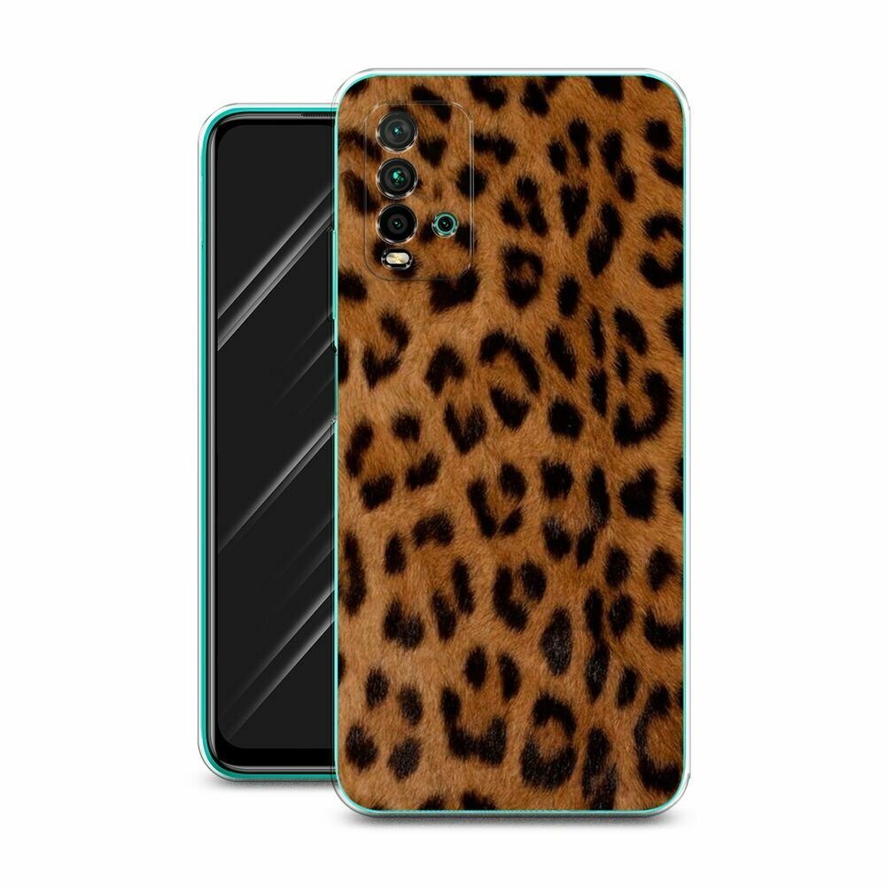 Чехол на Xiaomi Redmi 9T / Сяоми Редми 9Т с принтом "Мех леопарда" — фото 1