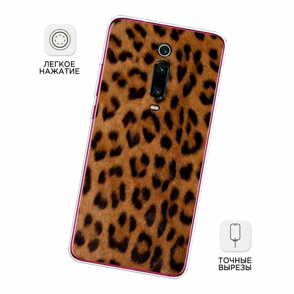 Чехол на Xiaomi Redmi K20/K20 Pro/Mi 9T/9T Pro / Сяоми Редми К20/K20 Pro/Mi 9T/9T Pro с принтом "Мех леопарда" — фото 1