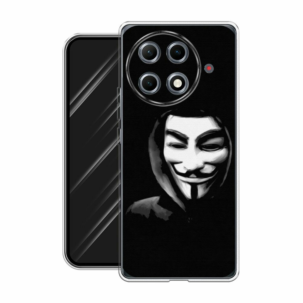 Чехол на Tecno Camon 30S Pro / Текно Камон 30S Про с принтом "Анонимус" — фото 1