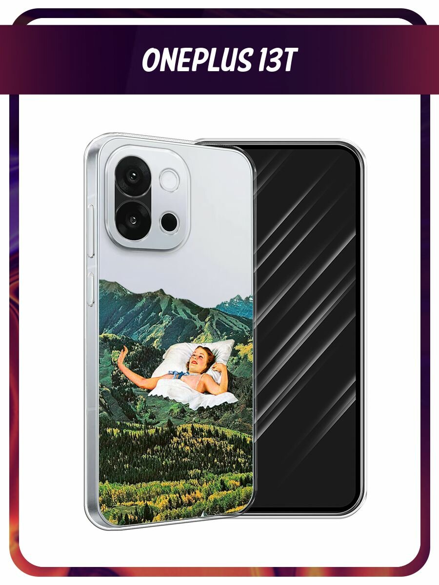 Чехол на OnePlus 13T / Ван Плас 13Т с принтом Good morning, my darling, прозрачный