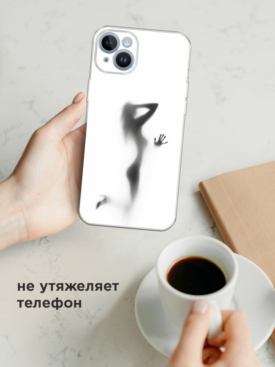 Чехол на Apple iPhone 14 / Айфон 14 с принтом "Стекло в душе" — фото 1