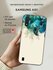 Чехол на Samsung Galaxy A01 / Самсунг Гэлакси А01 с принтом Перья голубого цвета