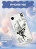 Чехол на iPhone 16e / Айфон 16е/17e с принтом "Птица", прозрачный