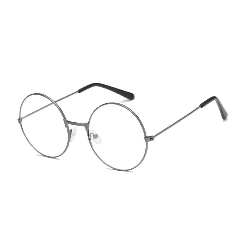 Круглые Металлические Плоские Очки В Стиле Аниме, Аксессуары Для Костюмов В Стиле Ретро, маскарадные Очки Для Взрослых, Под.