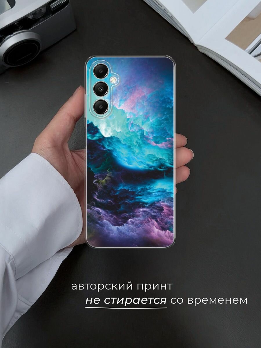 Чехол на Samsung Galaxy A05s / Самсунг Галакси A05s с принтом "Бирюзовое небо" — фото 1