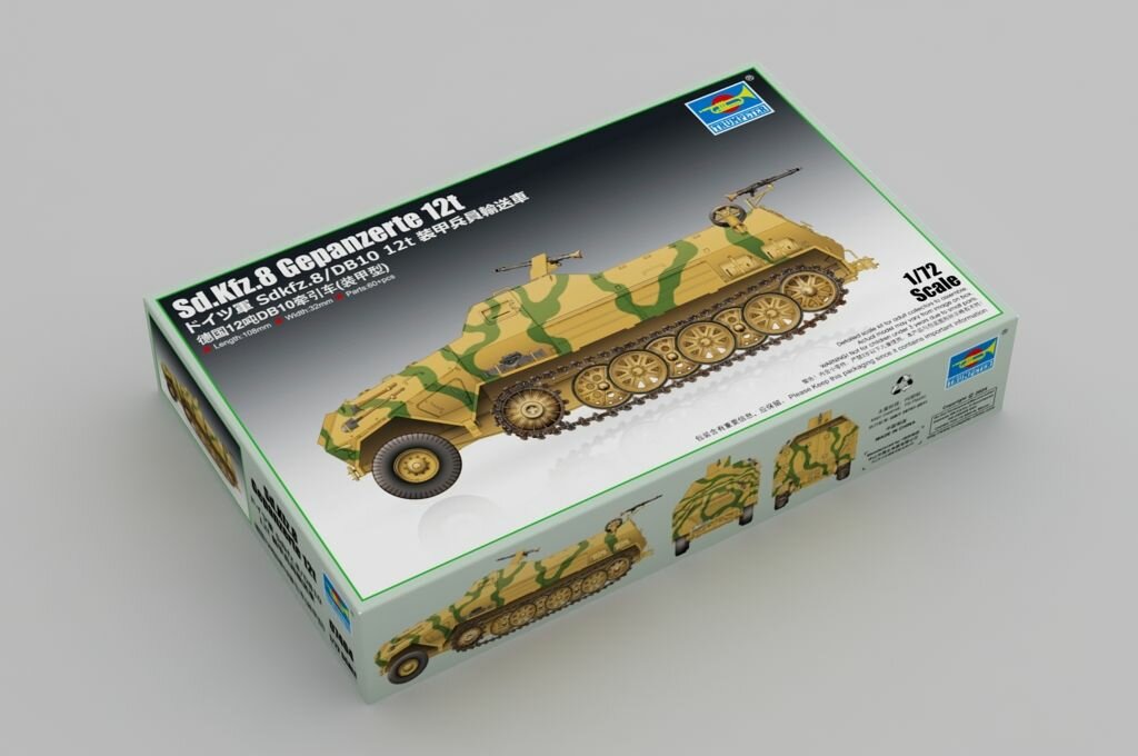 Trumpeter 07404 1:72 Sd. Kfz.8 Gepanzerte 12t Тягач (бронированный) сборная модель БТР