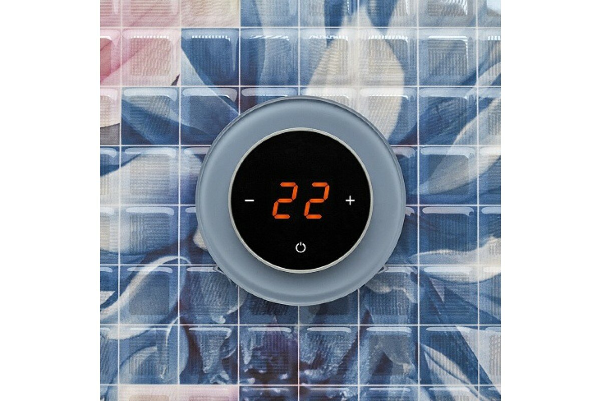 Терморегулятор Aura RONDA 7000 Blue Shadow (дымчатый голубой) сенсорное управление