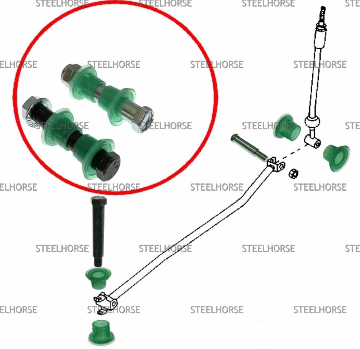 Ремкомплект кулисы МКПП Kia Spectra (1997-2011г), Rio 1 (2000-2005г), Avella (1996-2000г), Clarus (1996-2001г), Shuma (1997-2005г) ; MAZDA