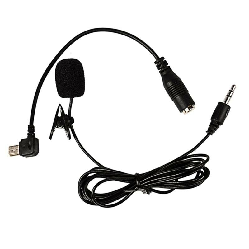 Lavalier Lapel Mic Mic USB -адаптер ПВХ кабель для 3 3+ 4 Камера Шумодовая отмена микрофон