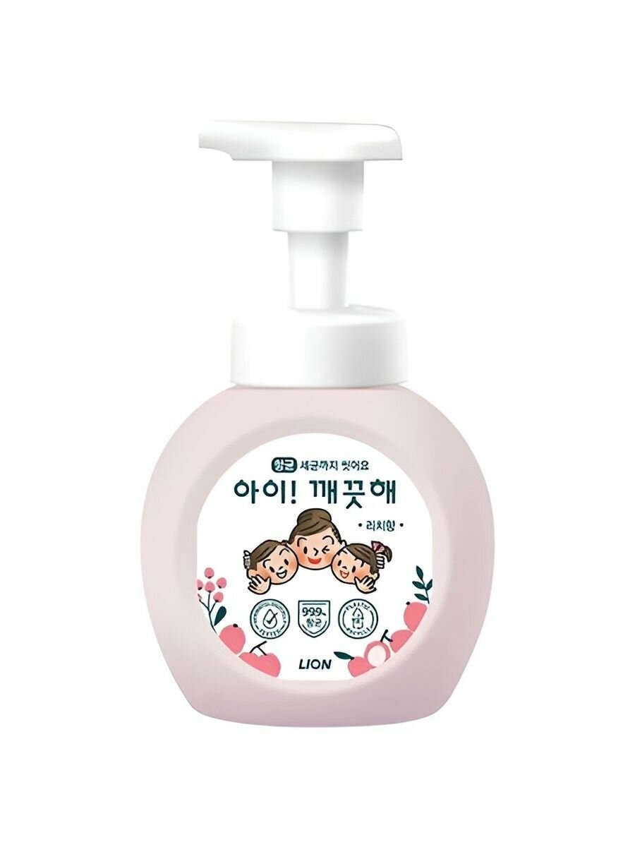 Lion (Korea) Мыло-пенка для рук "Foaming Hand Soap" (сочный личи) 250 мл, флакон