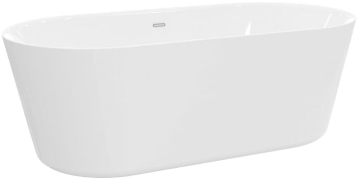 Акриловая ванна BelBagno BB306-1775 180x80 см, отдельностоящая, белая, овальная, с каркасом
