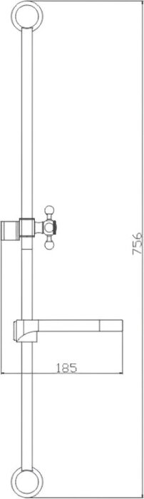 Душевая штанга Haiba HB8010