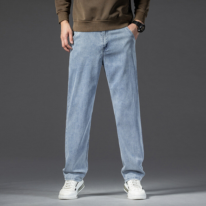 Мужские джинсы Чистый цвет / прямые B1, LI Mall талии_33