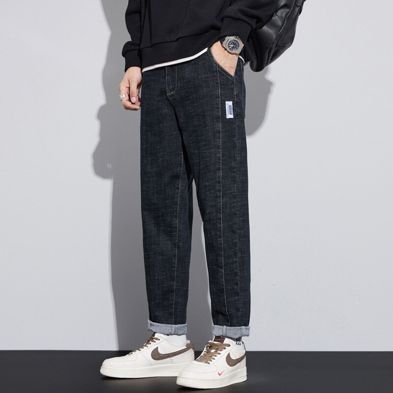 Мужские джинсы Чистый цвет / прямые B1, LI Mall талии_38