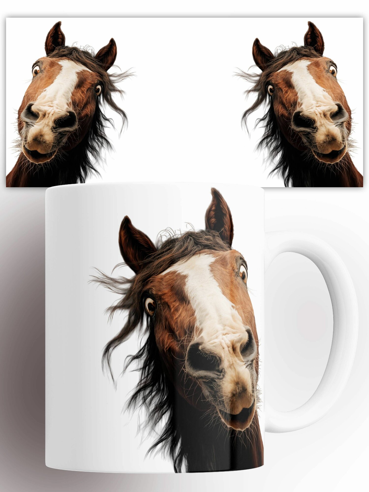 Кружка Новогодние Лошади 330 мл