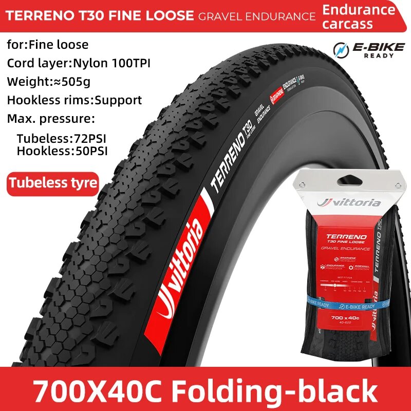 Vittoria TERRENO T50 700x40C бескамерная шина TERRENO T30 Black