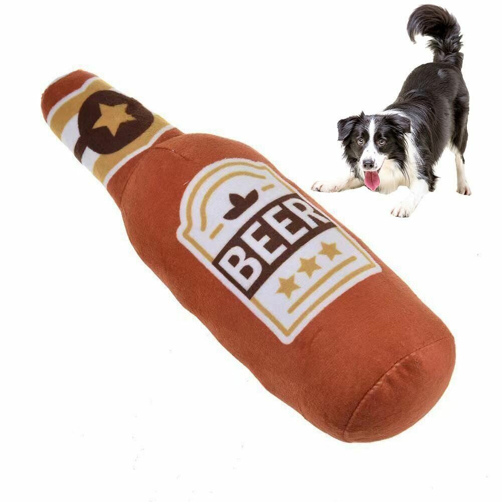 (1 шт.) Игрушка для собак с пищащим вкусом в виде бутылки вина